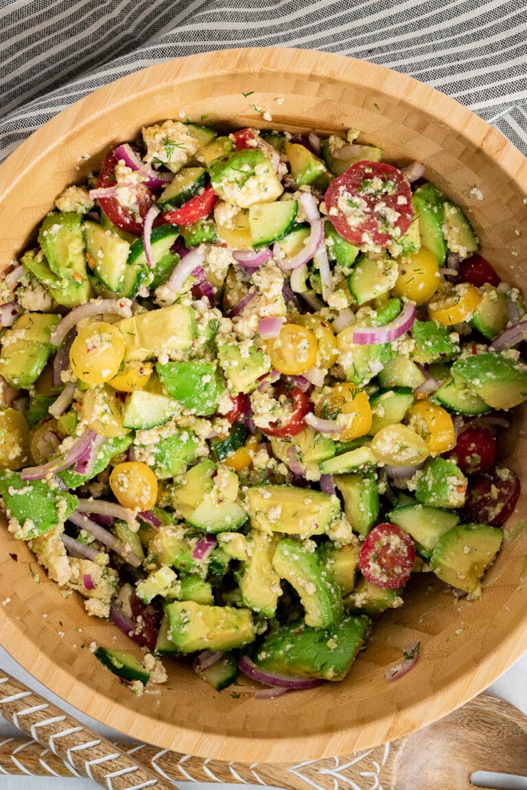 Creamy Vegan Avocado Salad - Vegan and Oil-free Recipes - ZardyPlants
