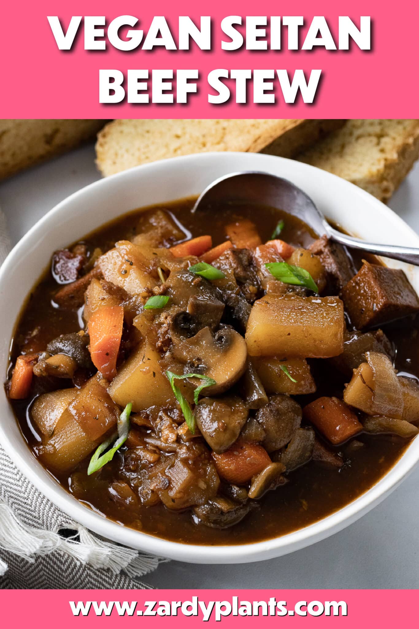 Vegan Beef Stew - Vegan and Oil-free Recipes - ZardyPlants