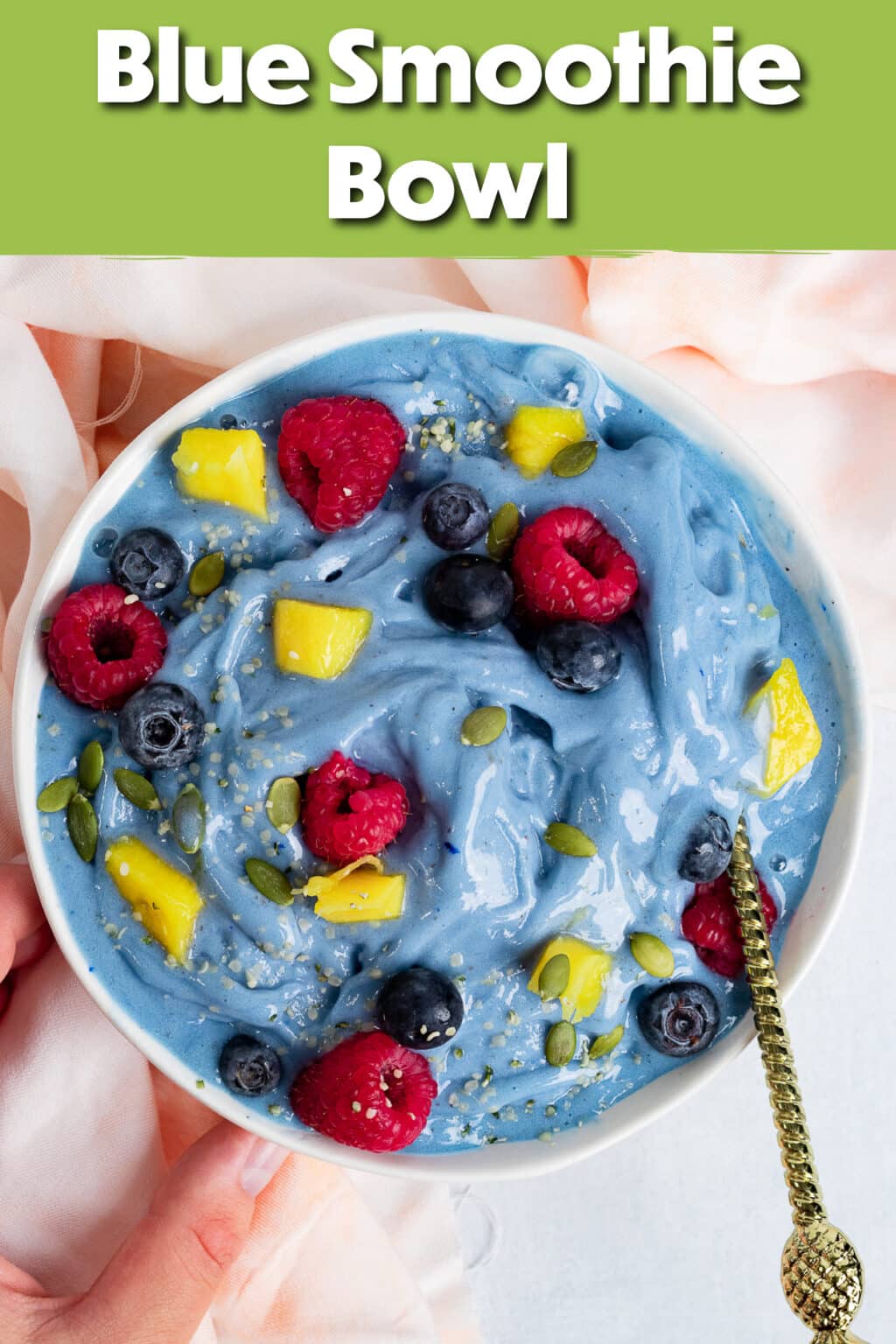 Blue Smoothie Bowl - Vegan and Oil-free Recipes - ZardyPlants