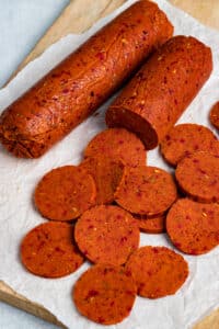 Vegan Pepperoni - Vegan and Oil-free Recipes - ZardyPlants