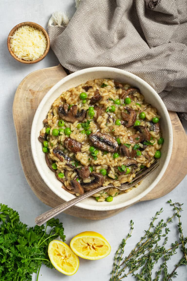 Vegan Mushroom Risotto - ZardyPlants