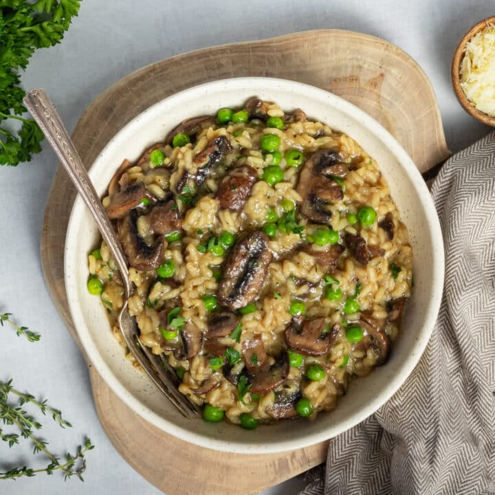 Vegan Mushroom Risotto - ZardyPlants