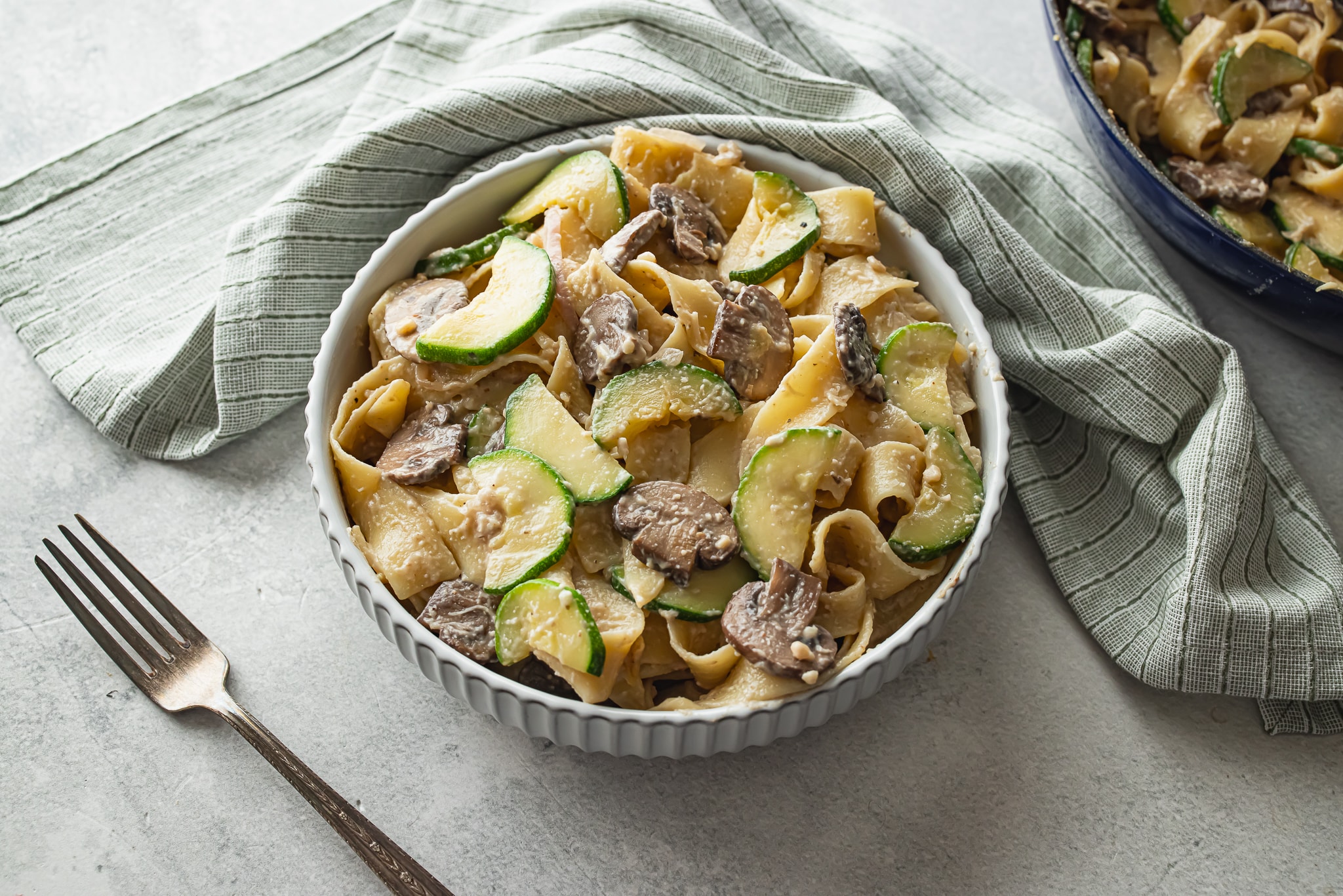 Pasta with Zucchini and Mushrooms - ZardyPlants